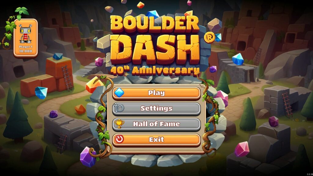 BOULDER DASH - 40th Anniversary Official game webpage