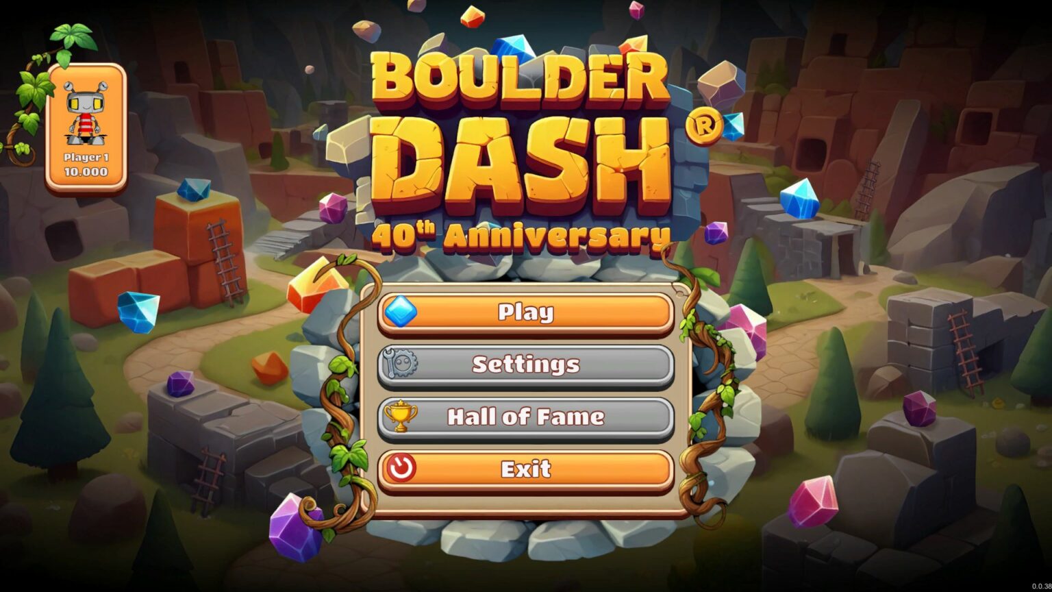 BOULDER DASH - 40th Anniversary Official game webpage