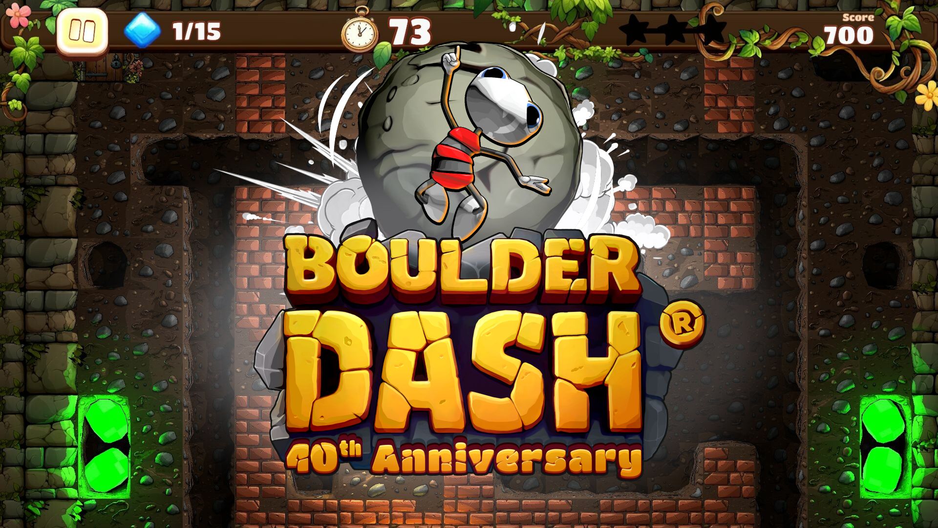 BOULDER DASH - 40th Anniversary Official game webpage